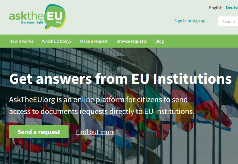 RESOURCE: Ask the EU for access to EU documents - Mind the Gap